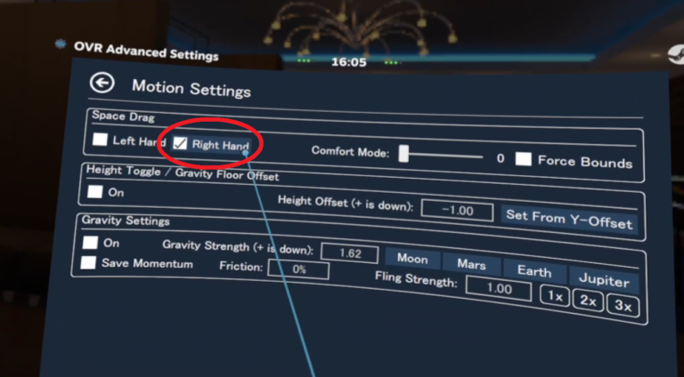 OpenVR Advanced SettingsのSpaceDragで快適なVR睡眠を！ | バーチャルライフマガジン