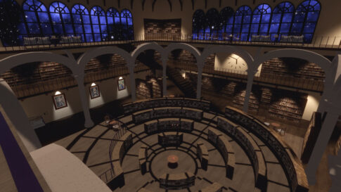 [VRChatワールド紹介]本棚並ぶ優雅な図書館『Q’s Library』 | バーチャルライフマガジン