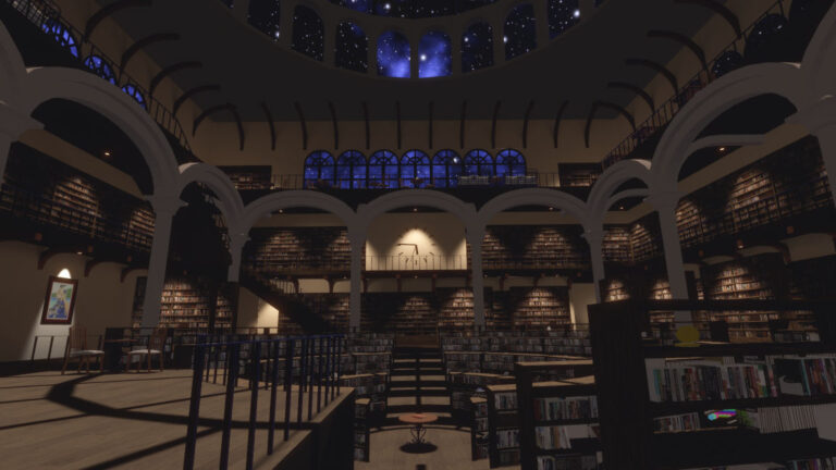 [VRChatワールド紹介]本棚並ぶ優雅な図書館『Q’s Library』 | バーチャルライフマガジン