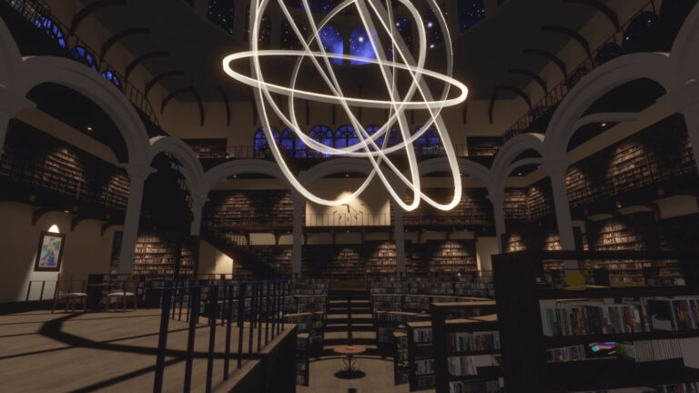 [VRChatワールド紹介]本棚並ぶ優雅な図書館『Q’s Library』 | バーチャルライフマガジン