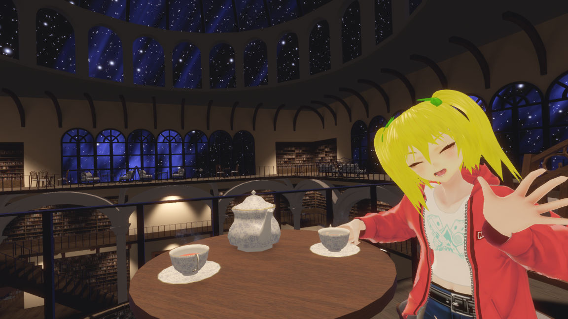 [VRChatワールド紹介]本棚並ぶ優雅な図書館『Q’s Library』 | バーチャルライフマガジン