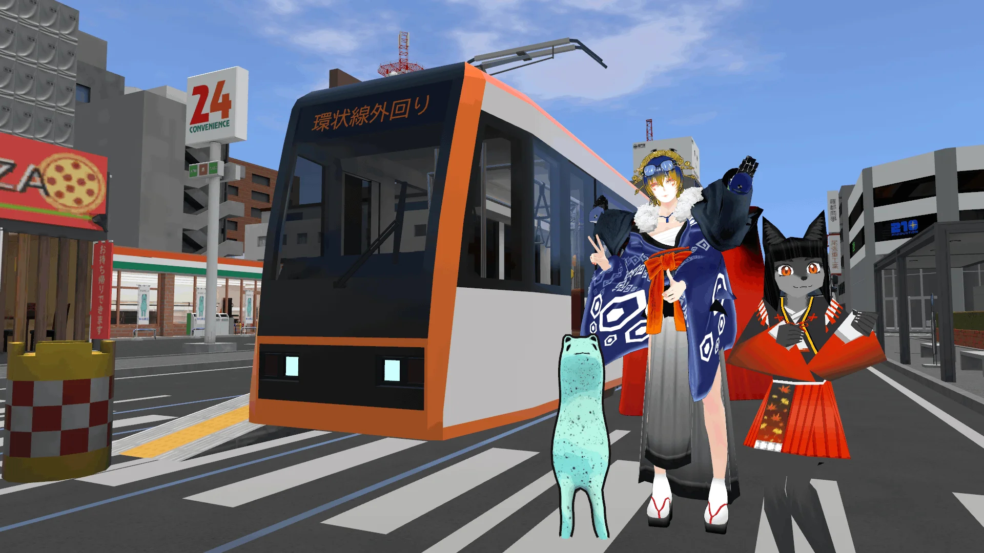 『Akyo』が札幌（現実）を走る。路面電車『札幌市電』＆『Japan Street』に車内中吊り広告が登場！ | バーチャルライフマガジン