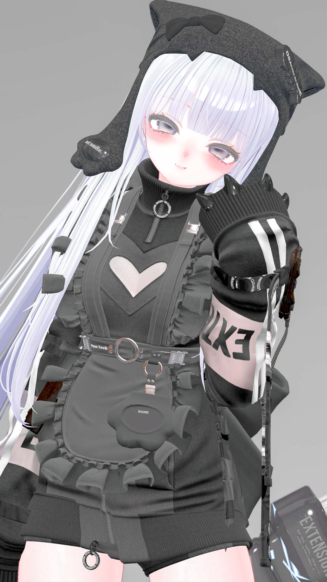 【VRChat対応衣装レビュー】貴方の心にビリビリ キュン!!『TRACK MAID ; TECH OVER RIDE』でキュートな未来の猫 ...