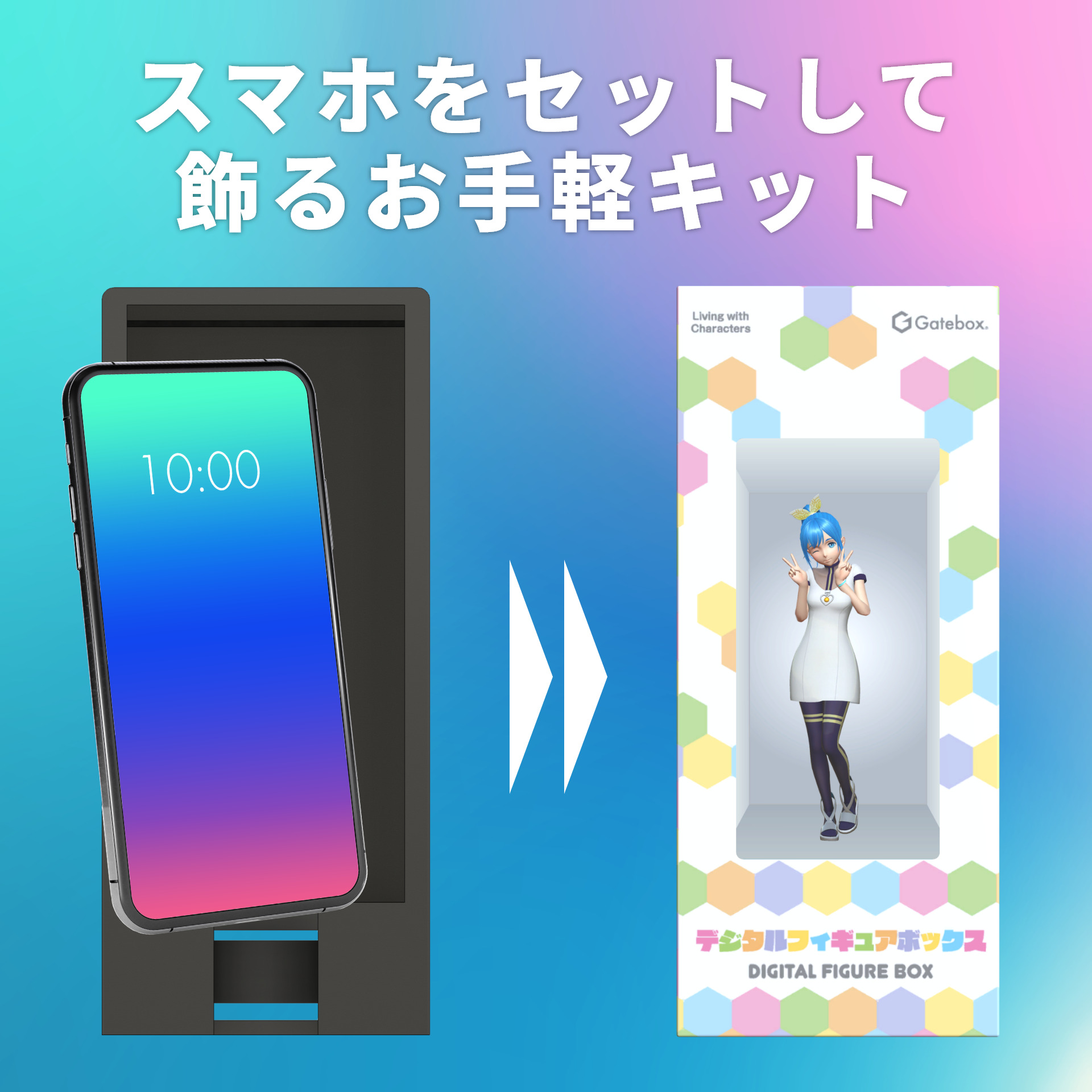 Gatebox、デジタルフィギュア専用ディスプレイ「デジタルフィギュアボックス」の予約販売を開始！自分のアバターをデジタルフィギュアにできる新 ...