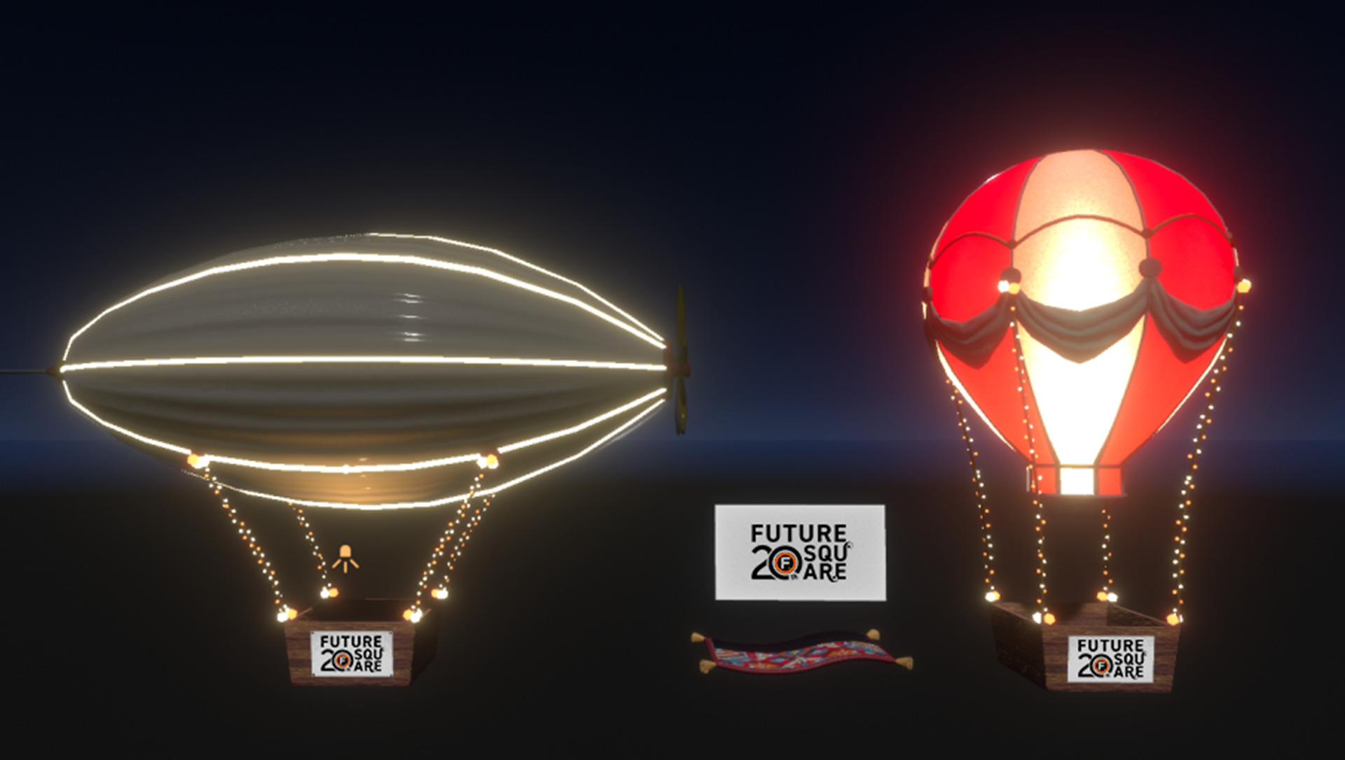 メタバースで冬の魔法にかかろう！VRワールド「FUTURE 20th SQUARE」がVRChat上にオープン | バーチャルライフマガジン