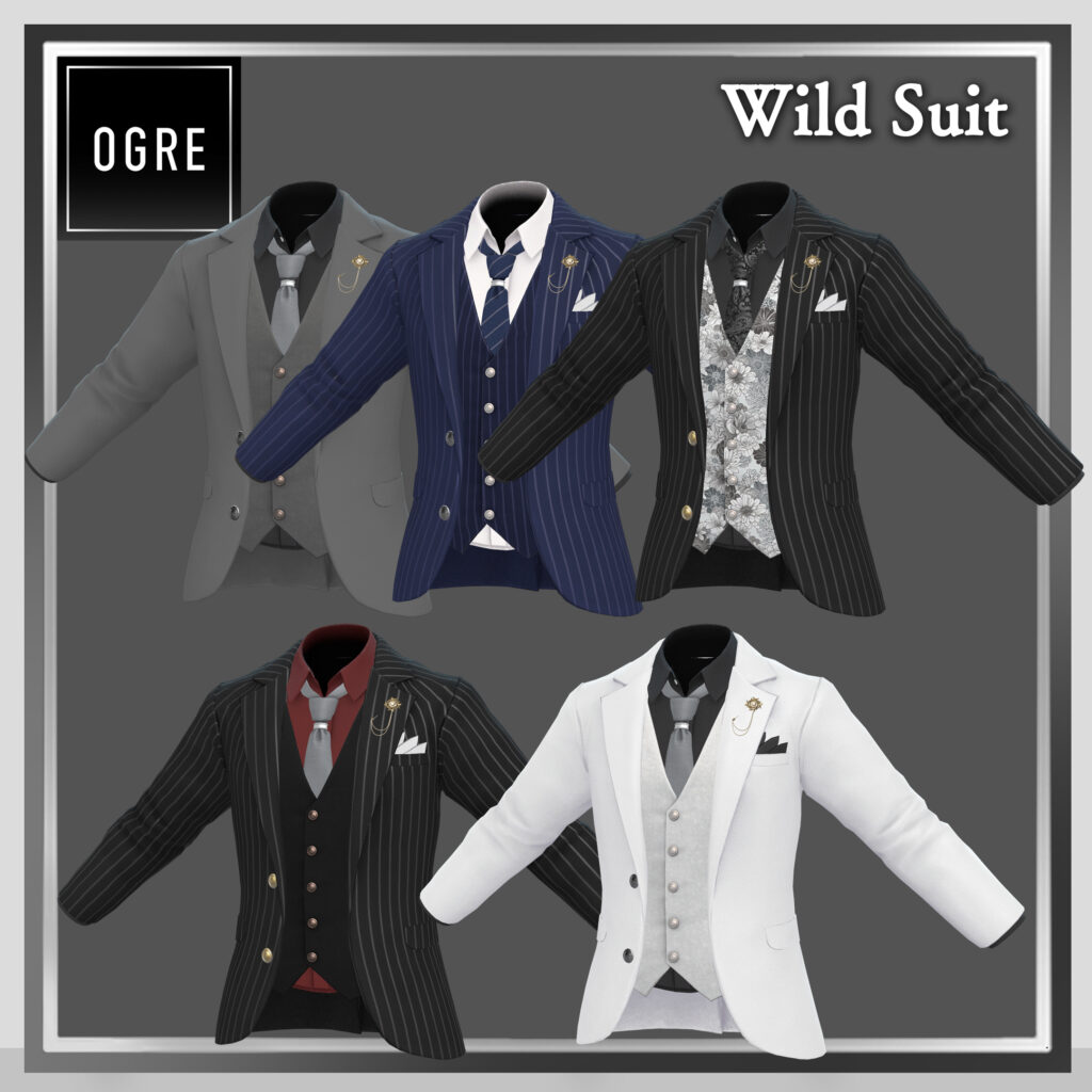 【VRChat対応衣装レビュー】この冬、男を上げる一着。OGREの原点・メンズスーツ『Wild Suit』の色気がすごい【PR ...
