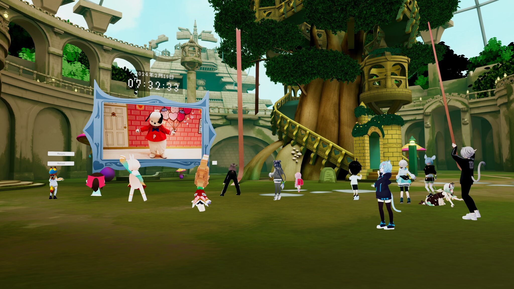 【サンリオVfes 2024】ポチャッコやクロミと一緒にみんなでラジオ体操！『VRCラジオ体操/Questラジオ体操部』が毎朝6時に開催中。『VRChat』で健康になろう！ | バーチャル ...