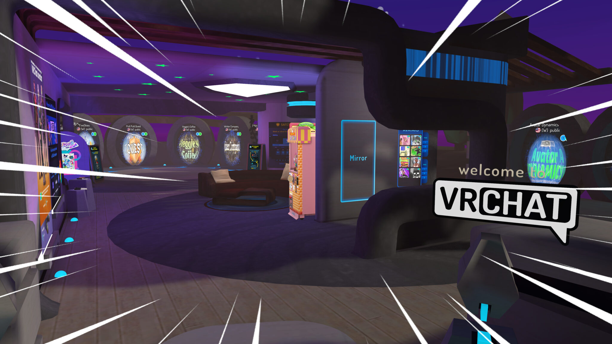 【サンリオVfes 2024】VRChat始めてすぐに飛び込んでくる「できたてのポップコーンはいかが？」あのポップコーンマシンがVRChat Homeから全世界へ進出⁉【ハローキティ ...