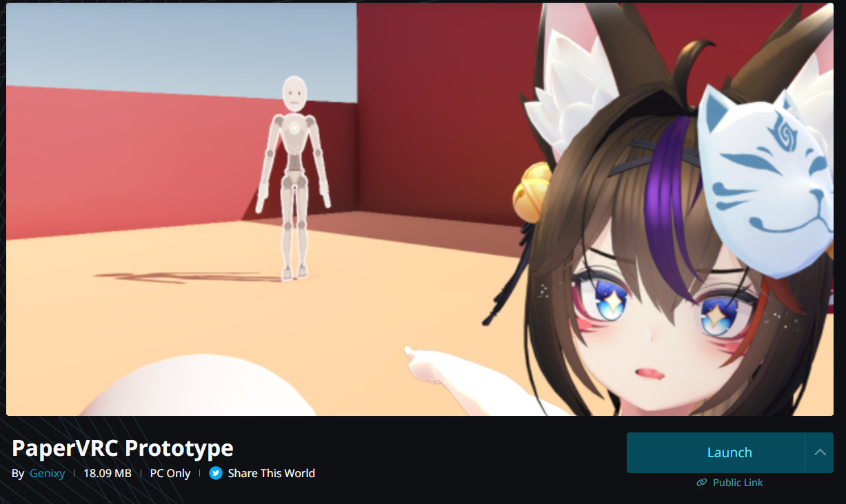 気分はまるで有名タイトルの主人公！誰でもペラペラアバターになれる『PaperVRC Prototype』が凄い!!【VRChat ワールド紹介】 | バーチャルライフマガジン