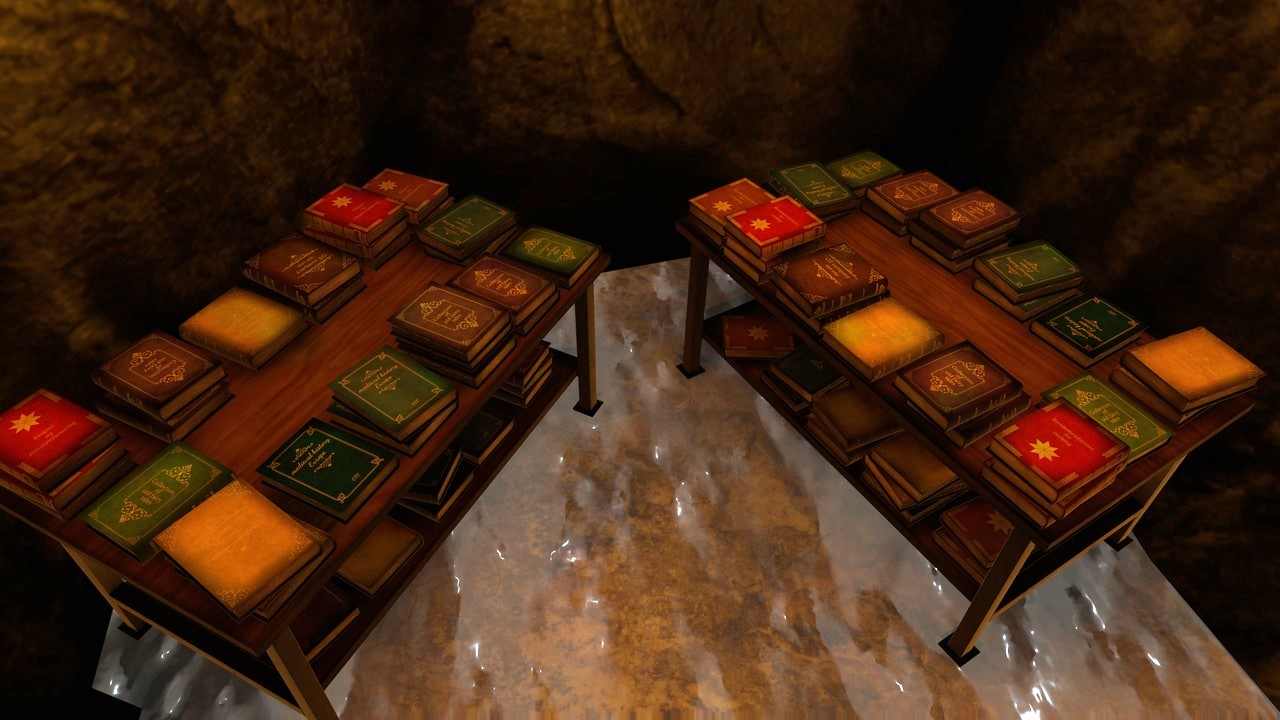 読書の秋。光降り注ぐ孤島の洞窟で、青空文庫の名作を読もう。『Fallen Books』【VRChatワールド紹介】 | バーチャルライフマガジン