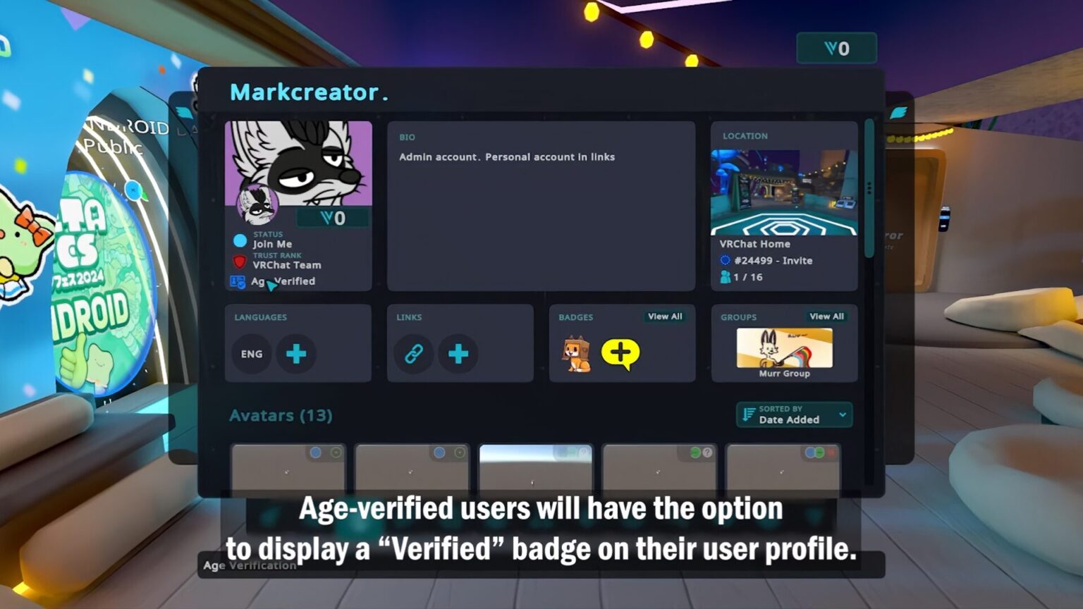 【VRChat】身分証明書を使った「年齢確認」が導入予定。 | バーチャルライフマガジン